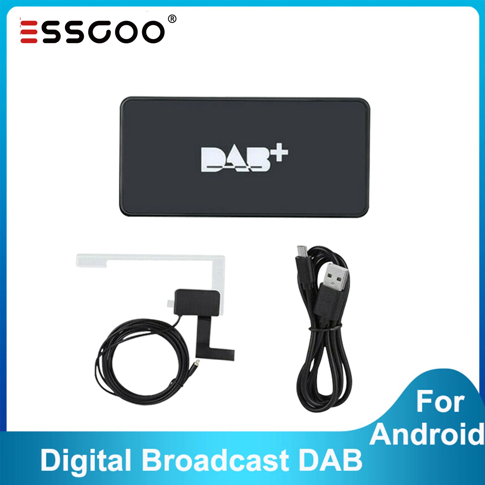 Usb Car Dab Antenna Digital Broadcast Dab + Radio Box Receiver Adapter ...