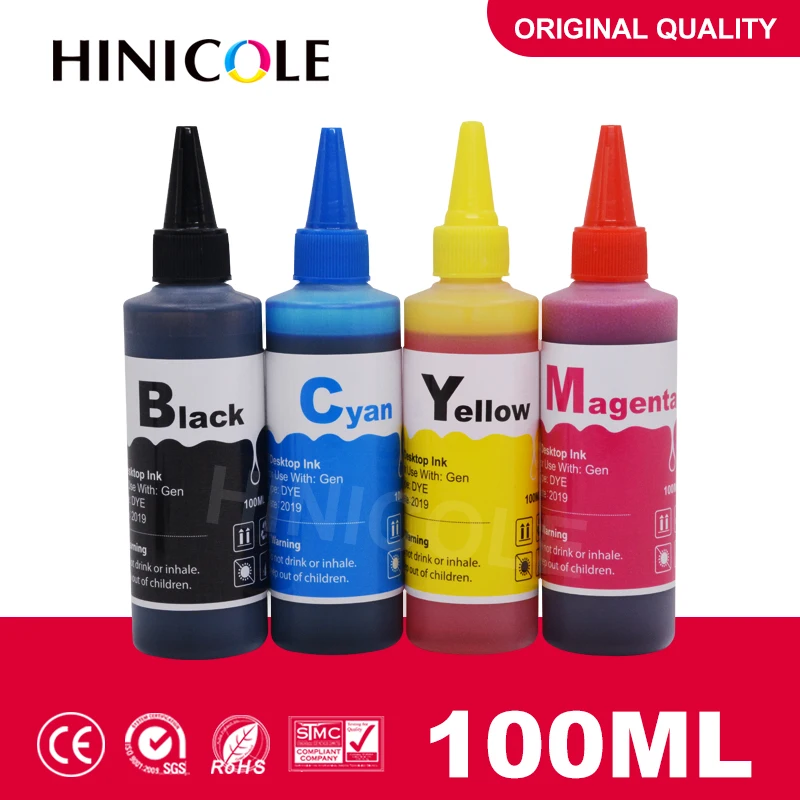 Hinicool botella de tinta para impresora, Kit de recarga de tinta de ...