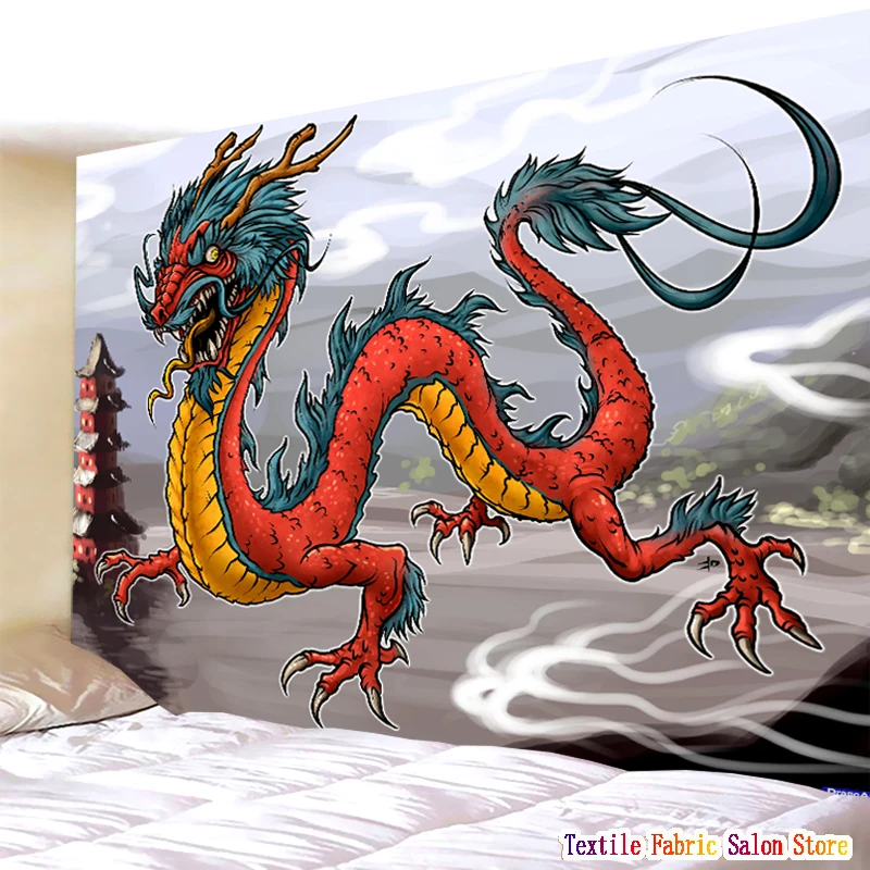 Japanese Dragon Art Color