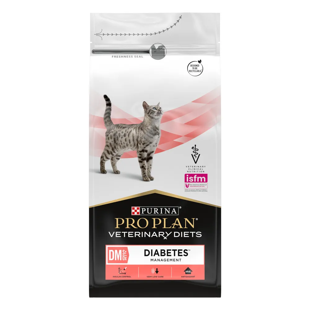 Dry Food Pro Plan Veterinary Diets DM Cat Food For Diabetes Package 1 