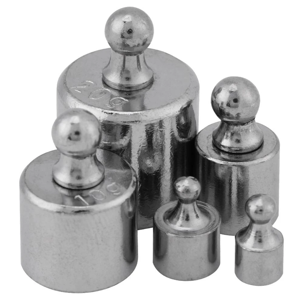 5pcs 1g 2g 5g 10g 20g Grams Precision Scale Weight Set Chrome Plating ...