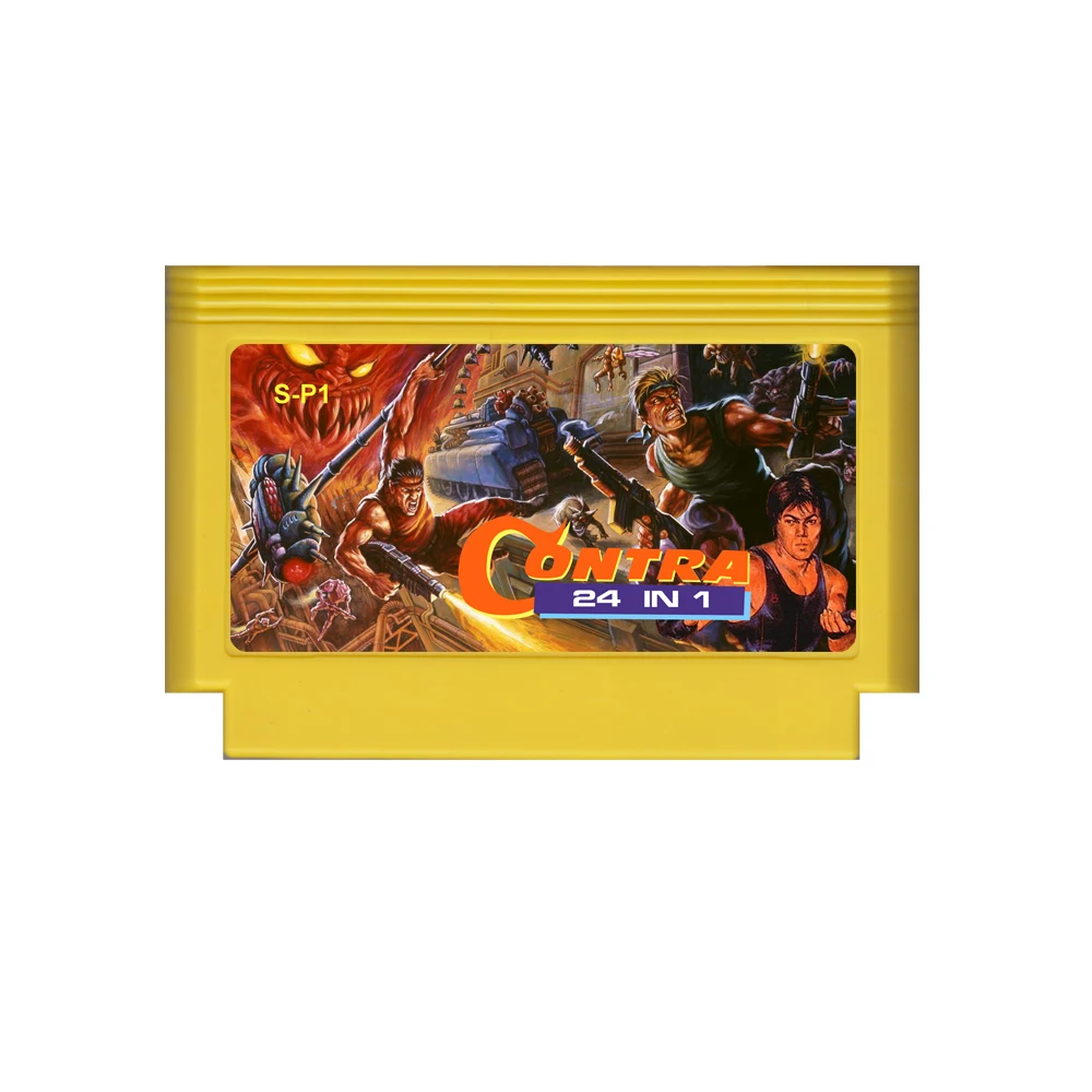 Game cartridge "Super Contra 24in1" for the console dandy (Famicom) 8-bit
