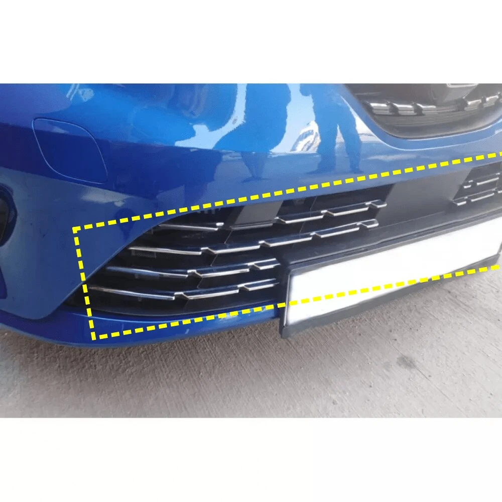 For-Renault-Clio-5-10-pieces-front-bumper-trim-chrome-styling-2019-2023 ...