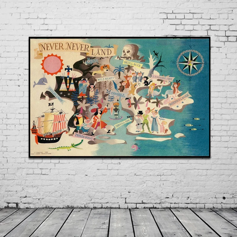 Neverland Map Printable