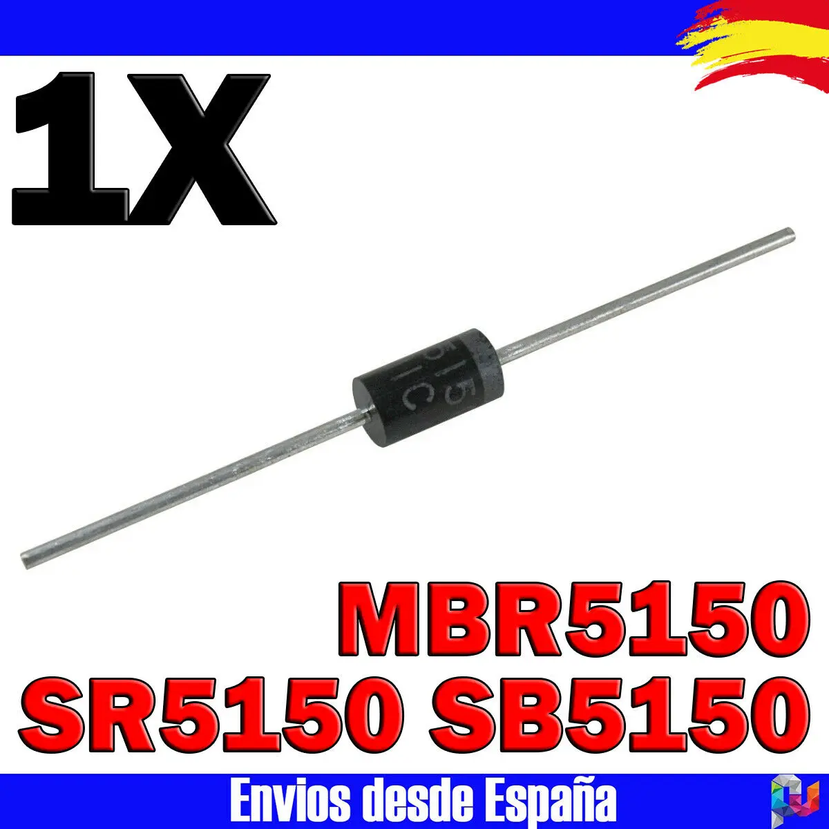 1x SR5150 SB5150 MBR5150 Schottky diode 5A 150V is|Diodes| - AliExpress