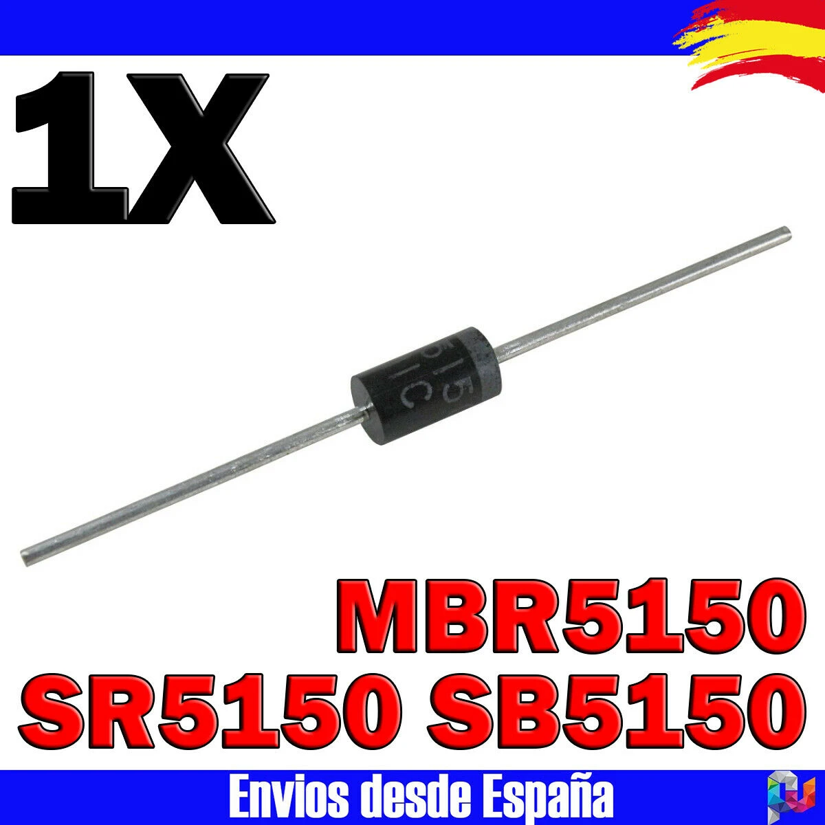 1x SR5150 SB5150 MBR5150 Schottky diode 5A 150V is|Diodes| - AliExpress
