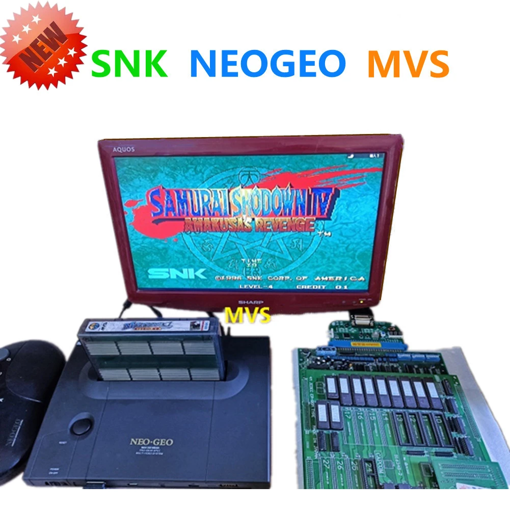 New version 4 functions CBOX MVS SNK NEOGEO CMVS + JAMMA Super gun play the Game board ...