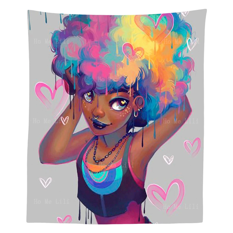 Afro Girl Drawing