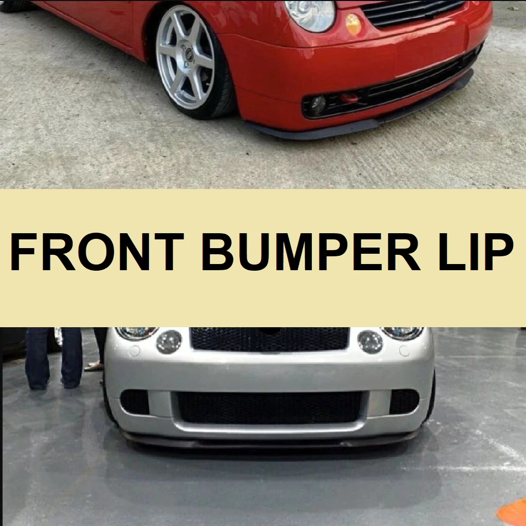 For VW Volkswagen Lupo CUPRA R Front Bumper Lip Universal 3pcs Diffuser ...