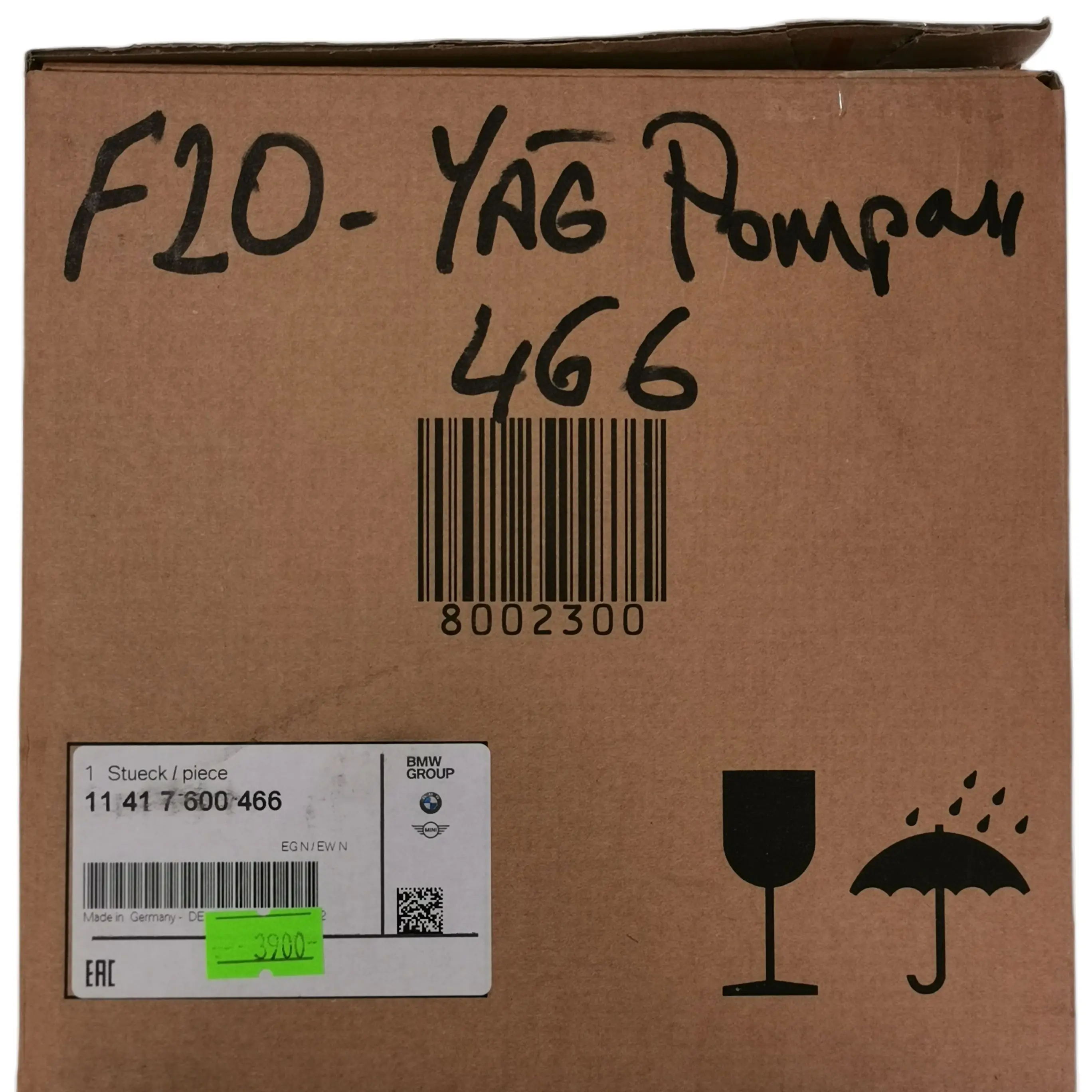 Wabco-oil Vacuum Pump (for Bmw:f20) (oem No:11417600466) - Oil Pumps ...