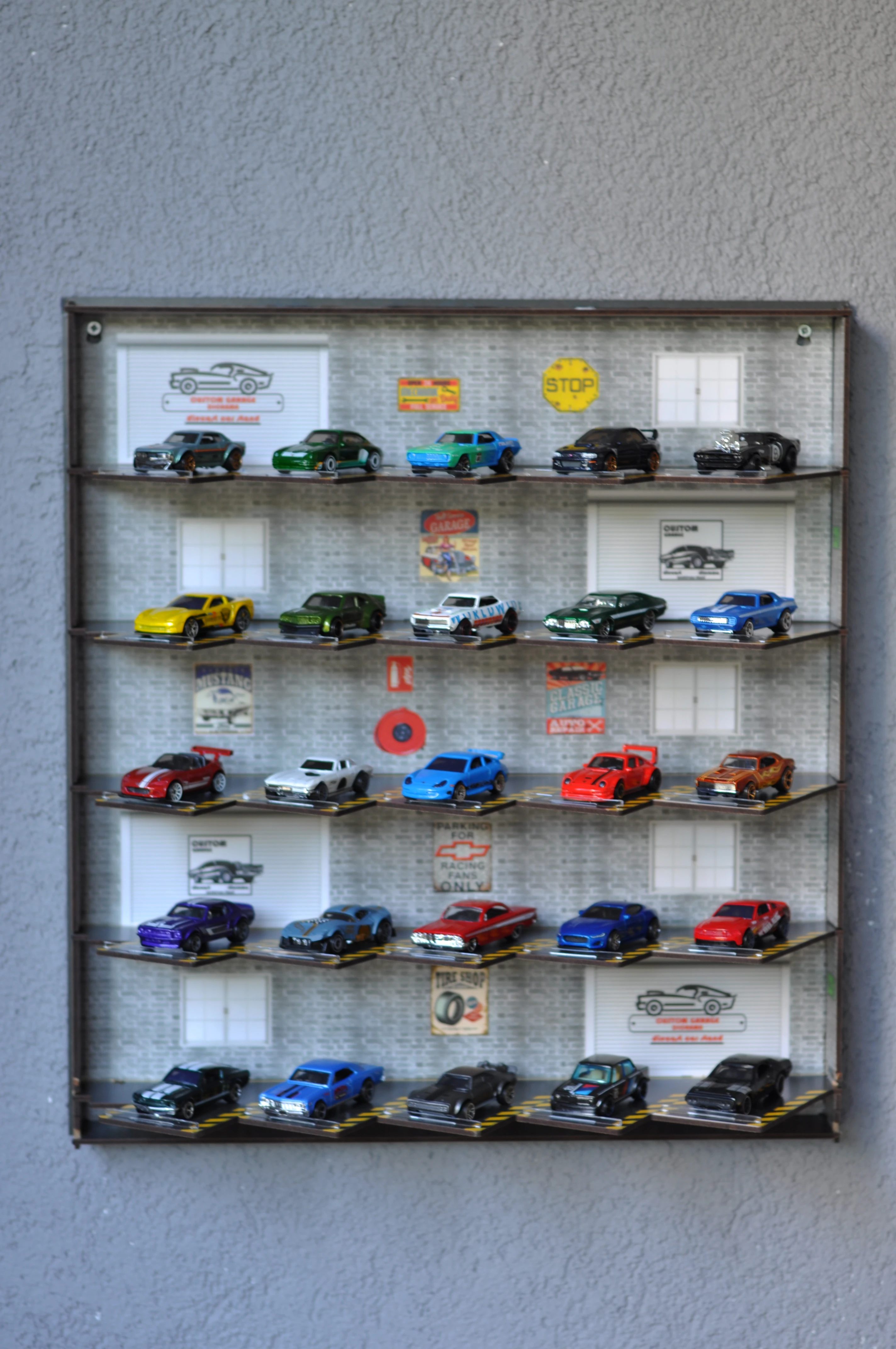 1:64 Model Car Display Box Car Parking Car Building Car Parking Garage ...