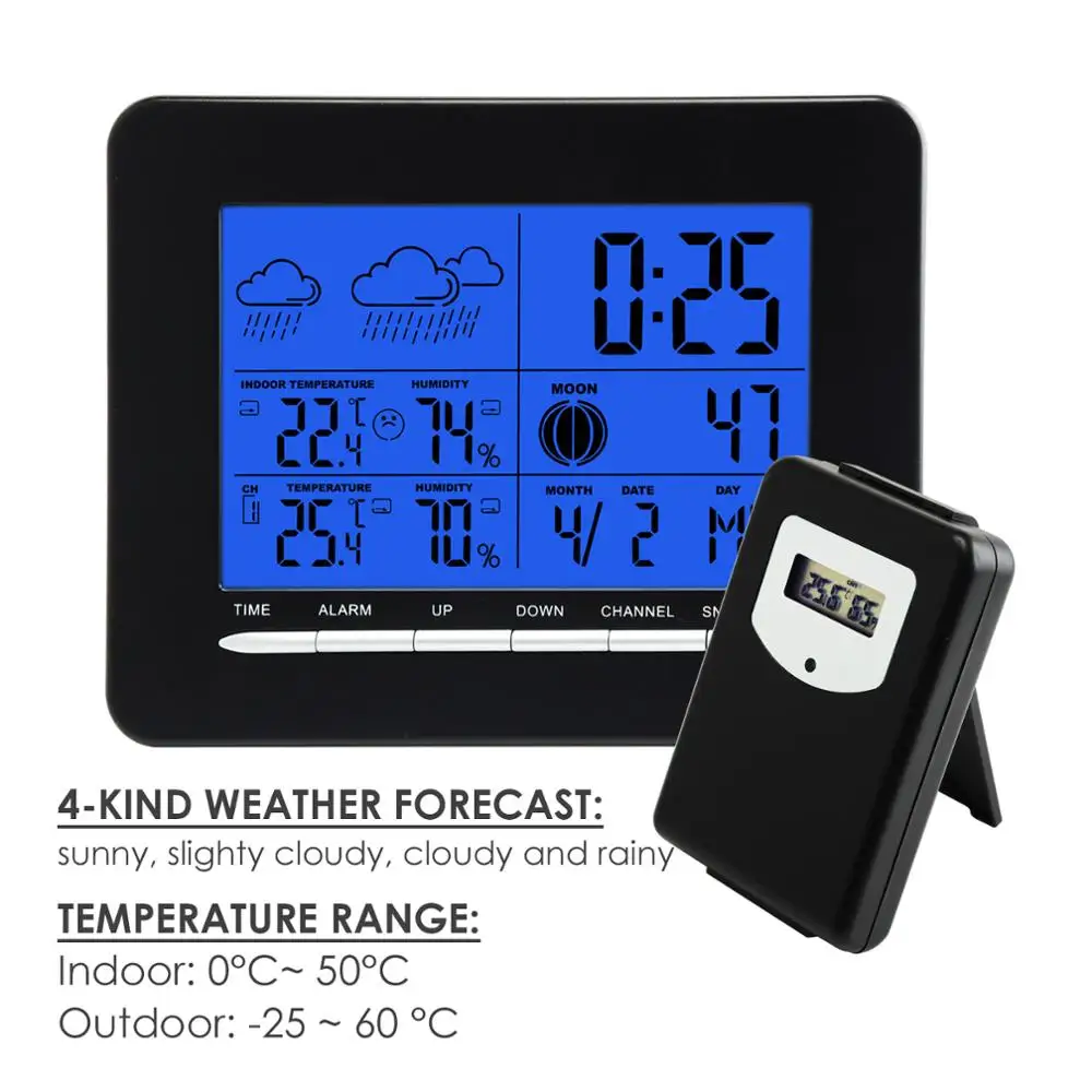 Wireless-Weather-Station-with-2-Sensors-Multiple-Display-DCF-RCC ...