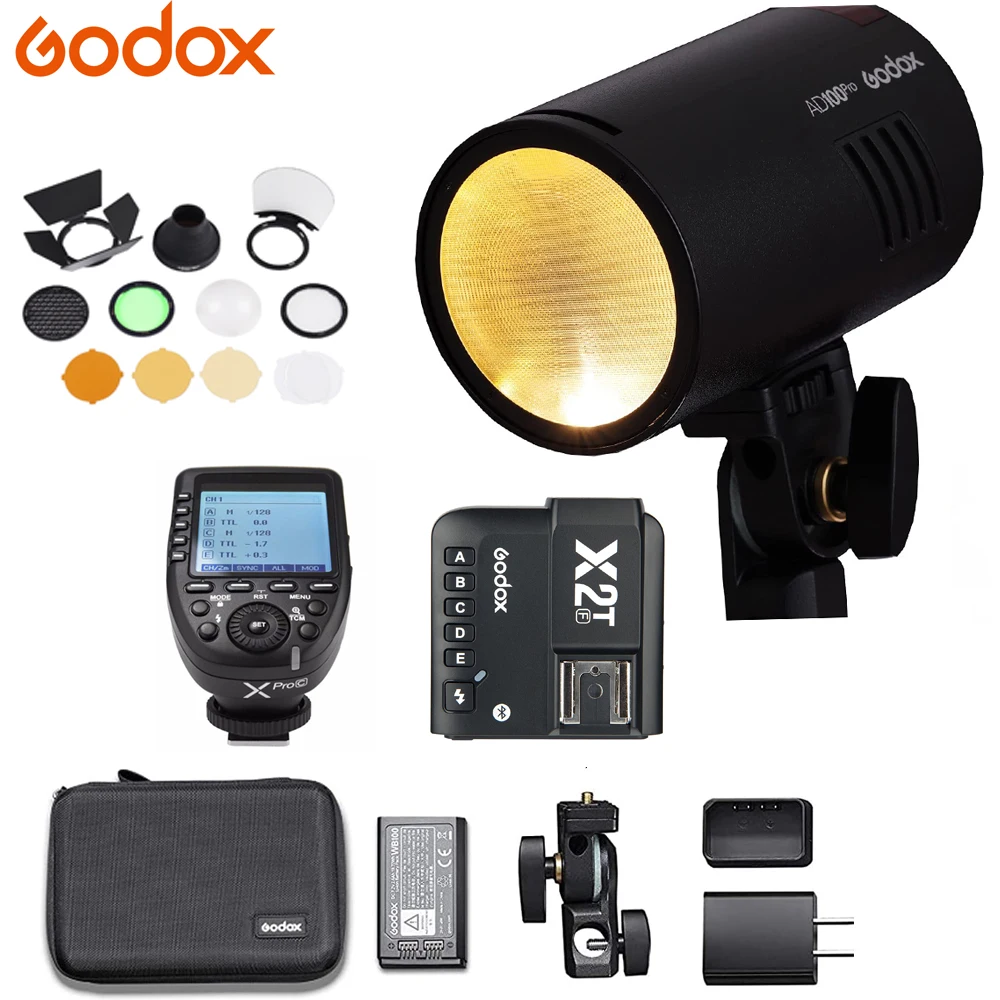 Godox-AD100pro-100W-Outdoor-Flash-Speedlight-Pocket-Flash-Light-with-7 ...