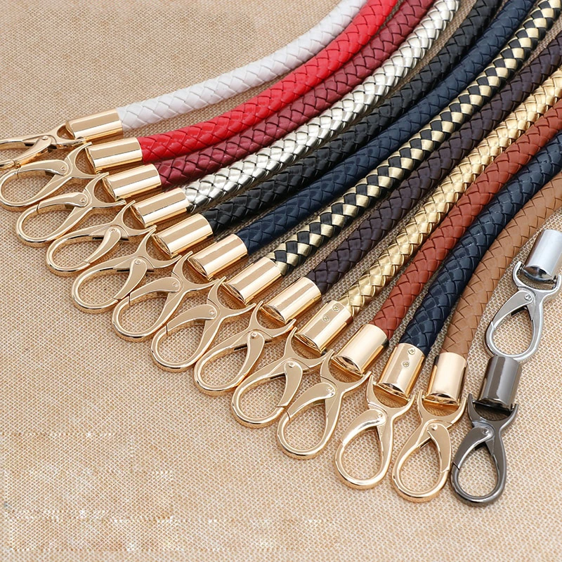 2pcs Pu Leather Braided Rope Handles For Handbag Shoulder Bag Strap ...