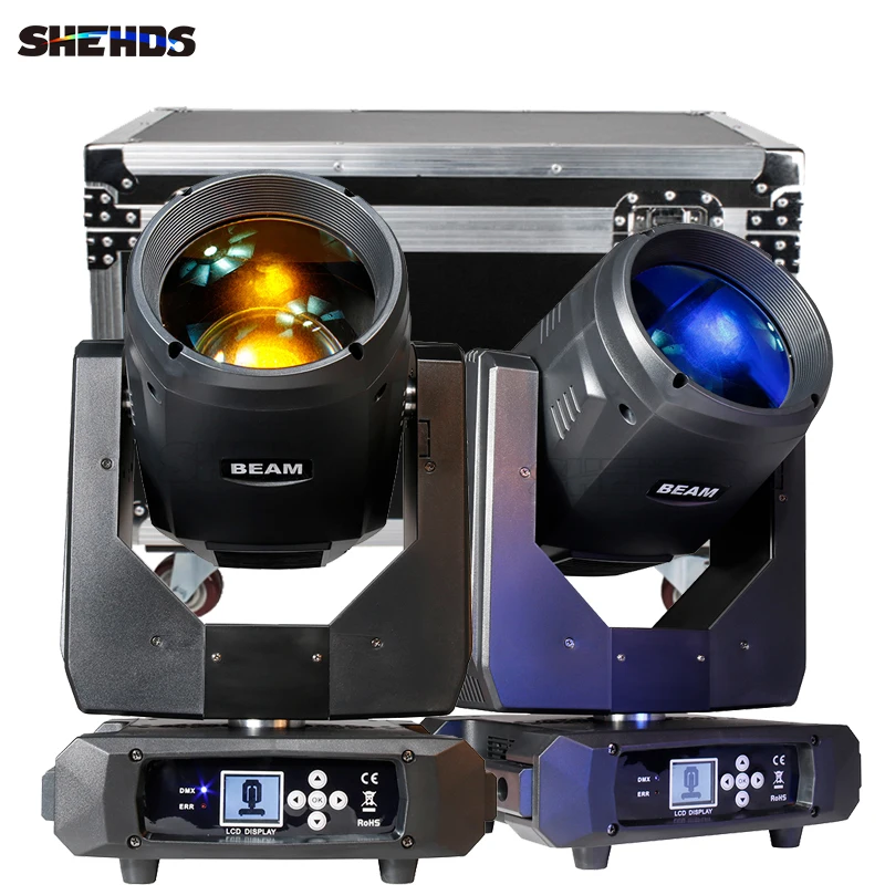 SHEHDS 2PCS New Bulb Beam 350W 17R Moving Head Lighting With Flightcase ...