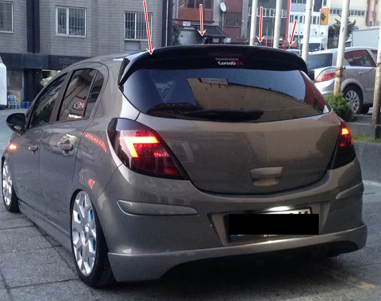 For Opel Corsa D Spoiler 2006-2013 Auto Accessory Universal Spoilers ...