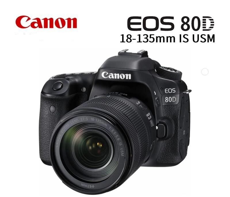 New Canon EOS 80D DSLR Camera Body & EF S 18 135mm f/3.5 5.6 IS USM ...
