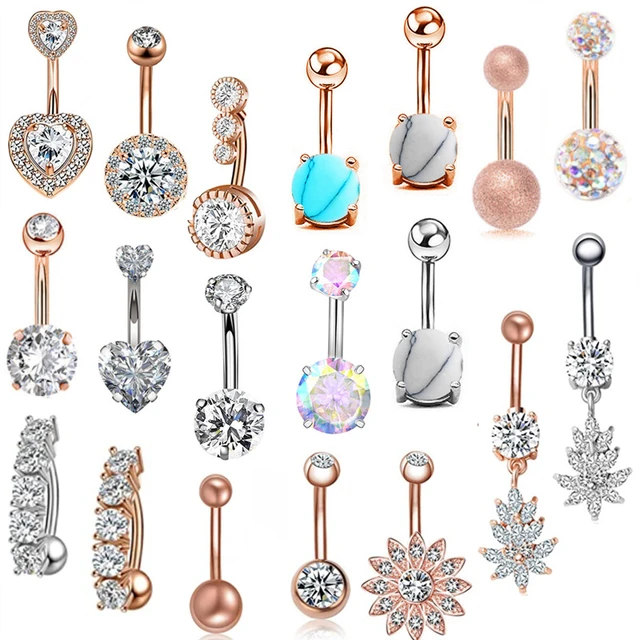 Navel Piercing Jewelry Types
