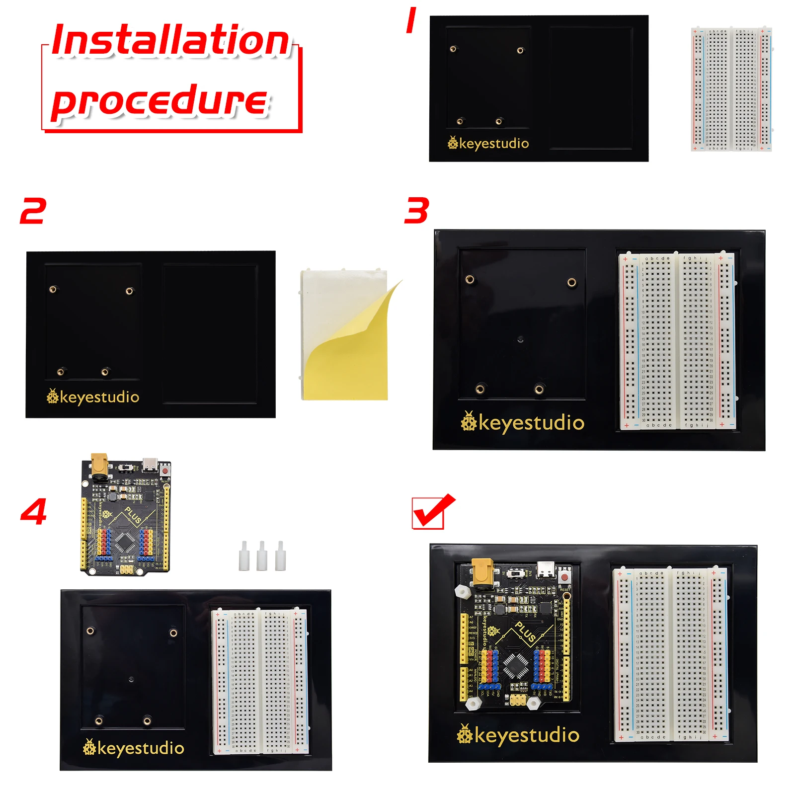 Keyestúdio-kit De Iniciante Para Arduino Stetem Plus Conjunto Completo ...