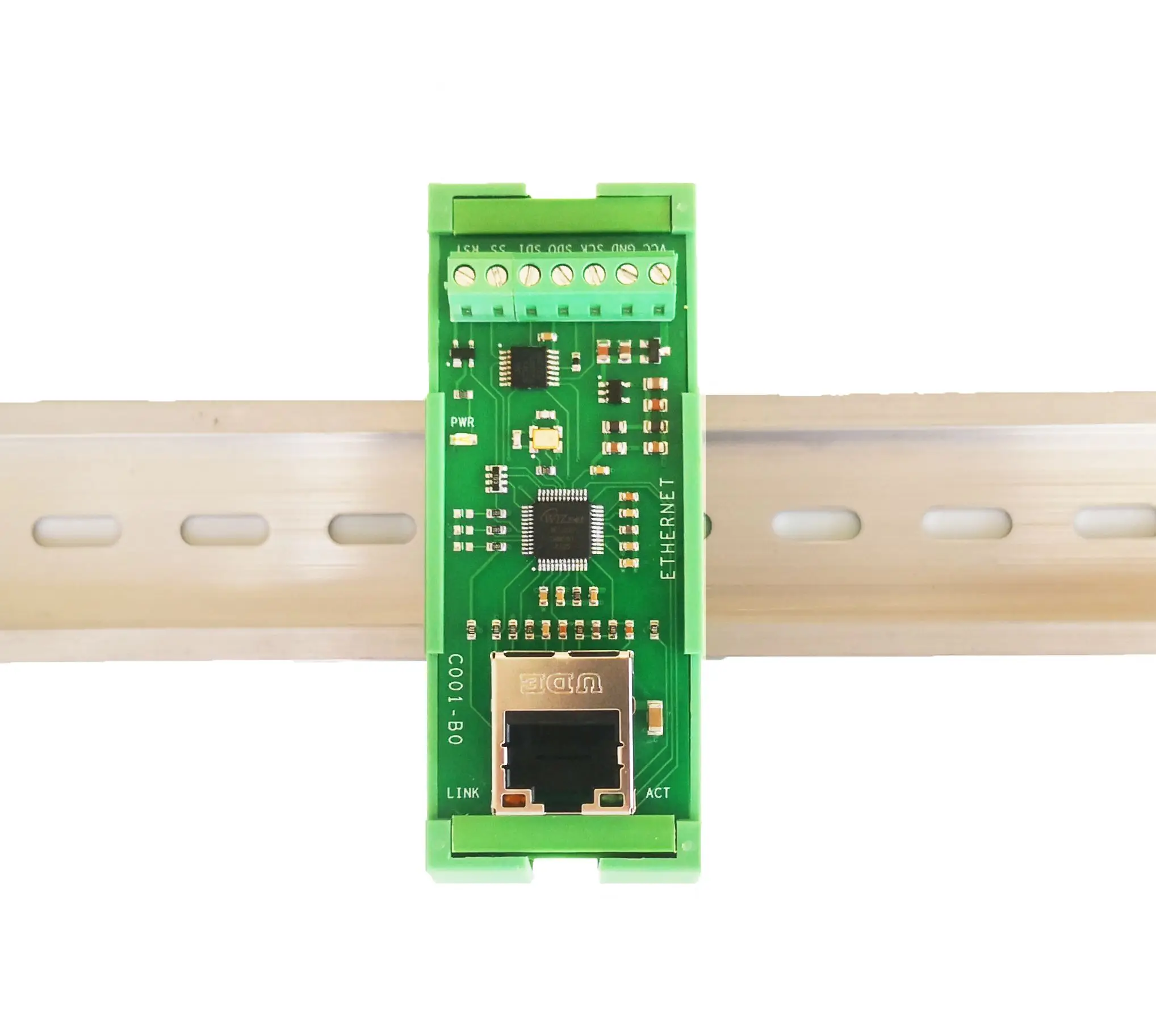 W5500 Ethernet Shield TCP/IP DIN Rail Mounting for Arduino ESP32