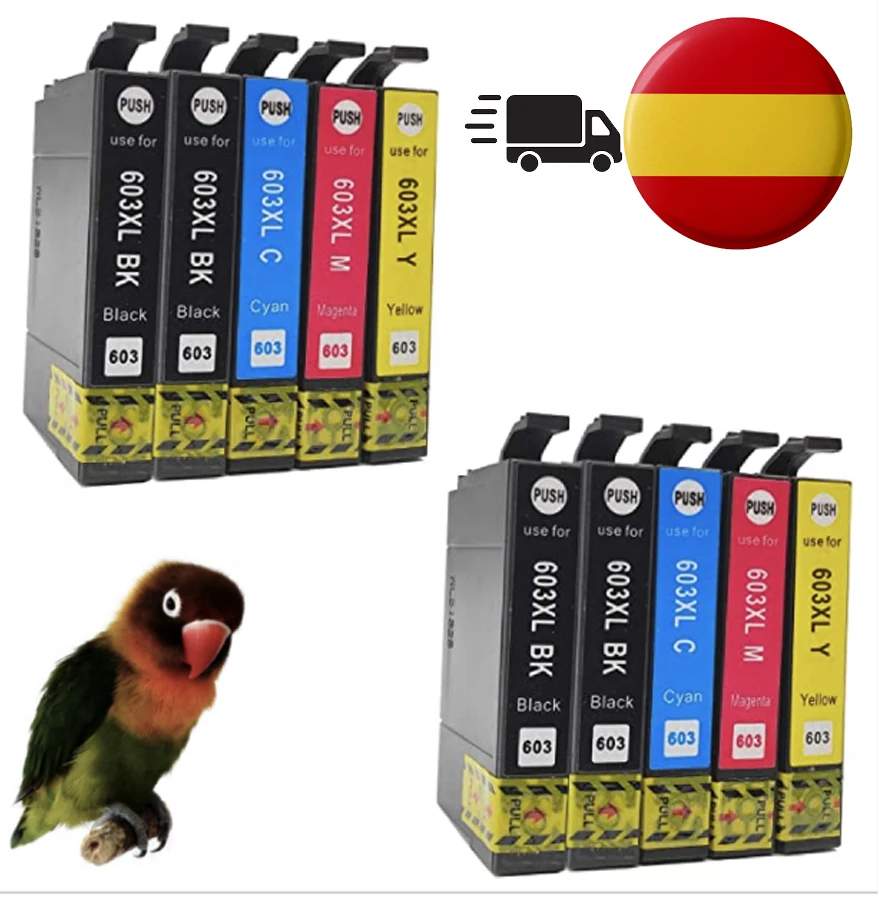 10 cartridges compatible with 603XL Epson Expression Home XP-2100 XP ...