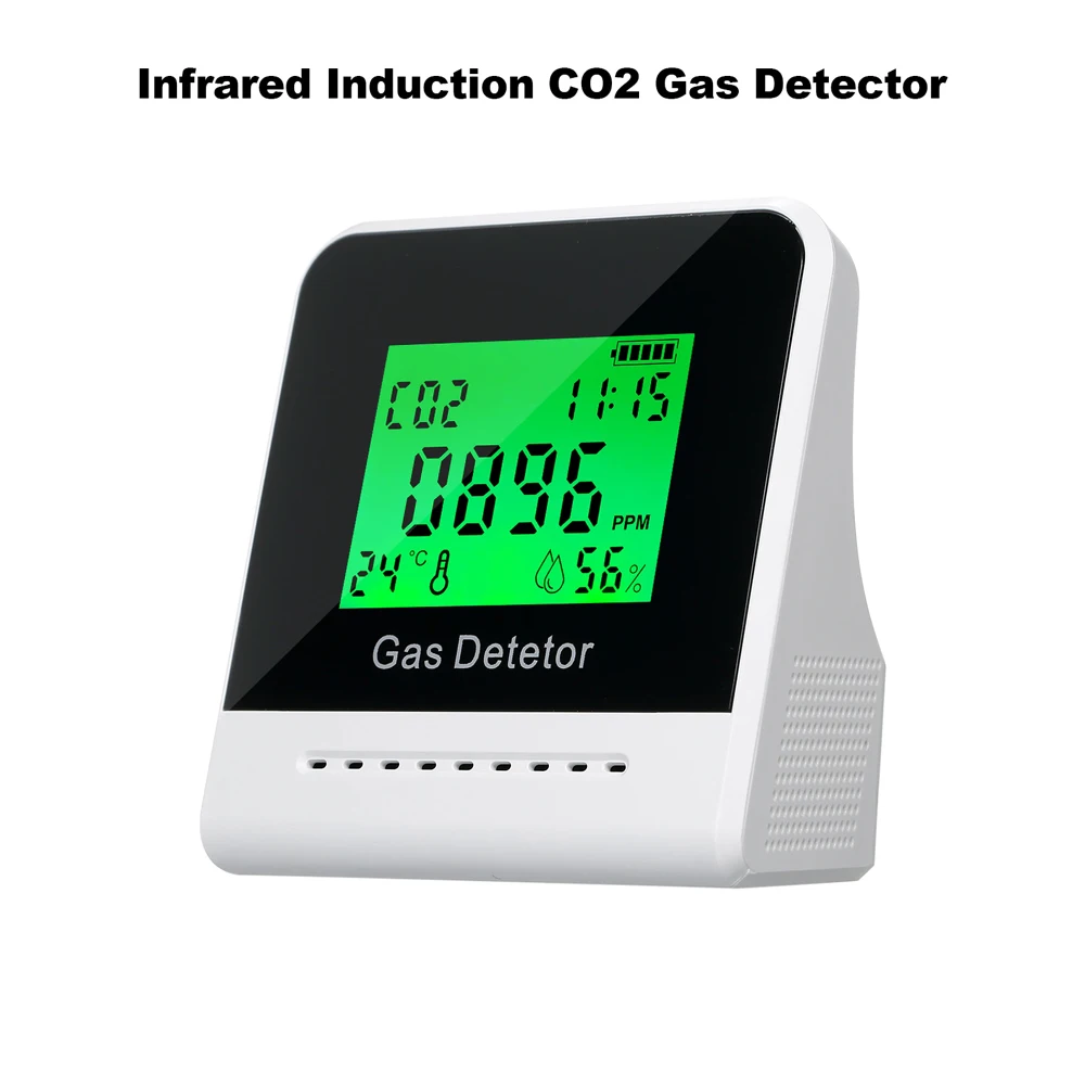 Co2 Mérőszámú Szén -Dioxid Detekto Lcd Kijelző Detektálás Infravörös ...