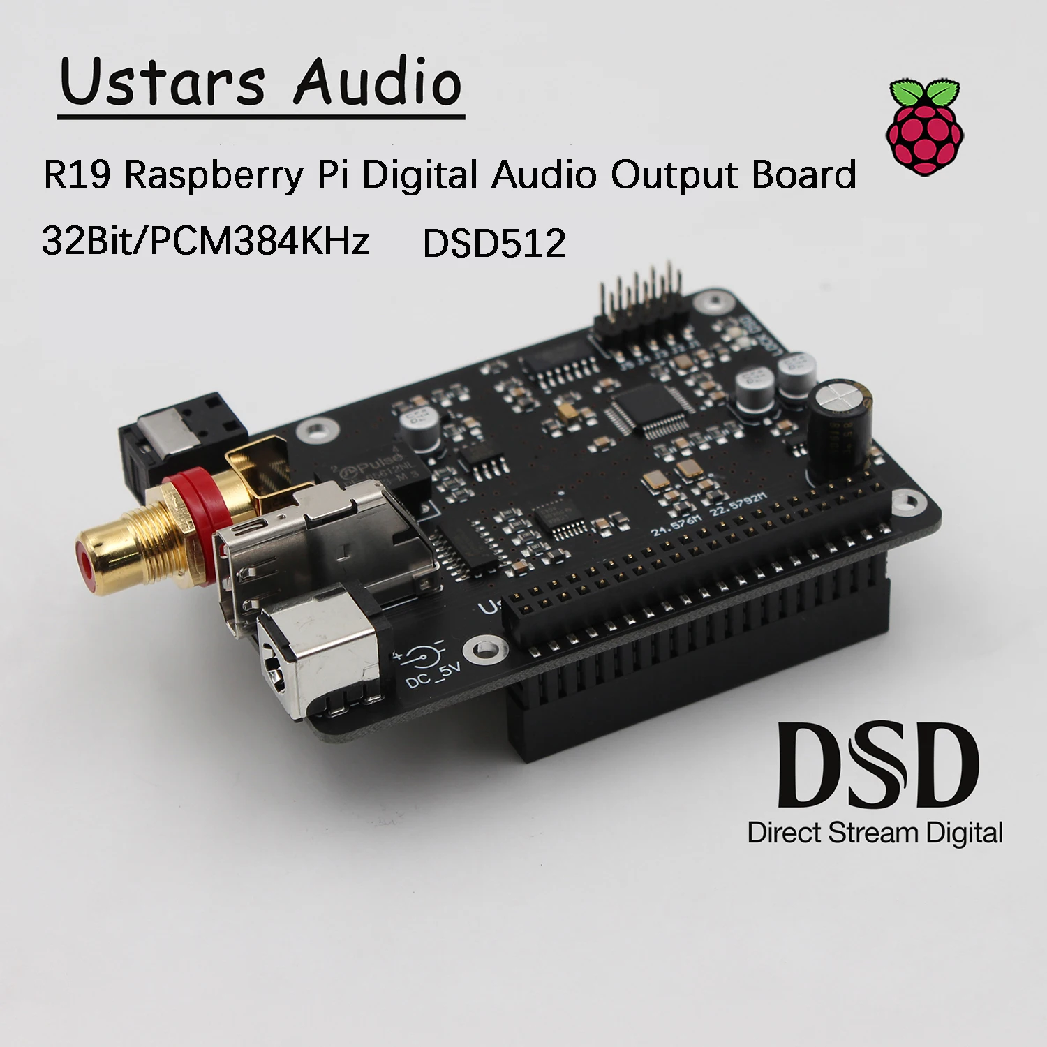 R19 Raspberry Pi Pi4 3B4B HIFI Digital Broadcasting Webcast Fiber ...