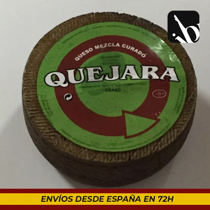 QUESO MEZCLA CURADO MANCHEGO VIEJO ARTESANO "QUEJARA" Sabor persistente ...