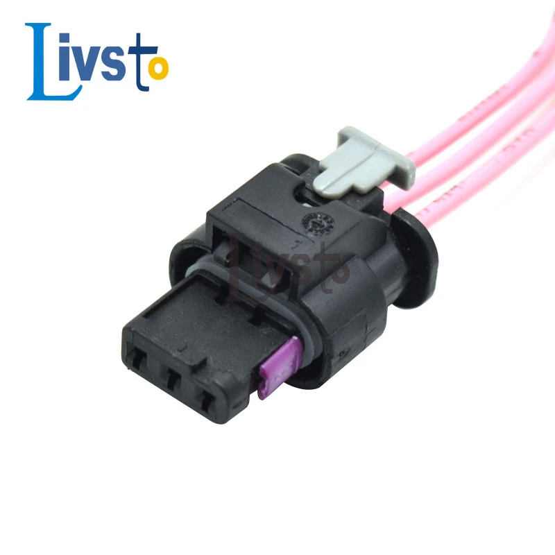 1 Sets 3 Pin 4F0973703 AMP Waterproof Auto Wire Harness Connector ...