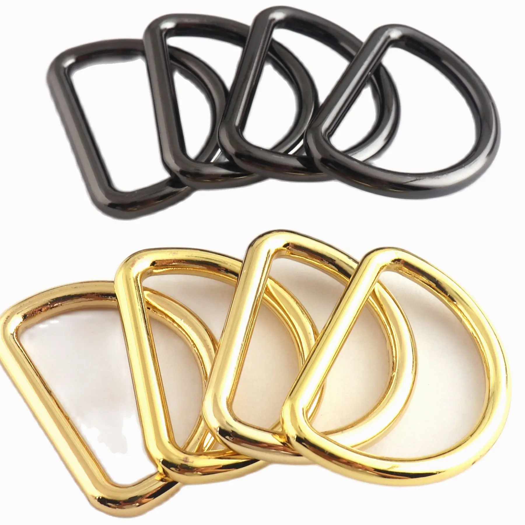 30mm D Rings Gold/Gunmetal Zinc Alloy Loops Strap Buckle Hook Making ...