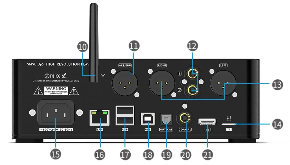 SMSL DP5 Network Player DAC MQA Decoder