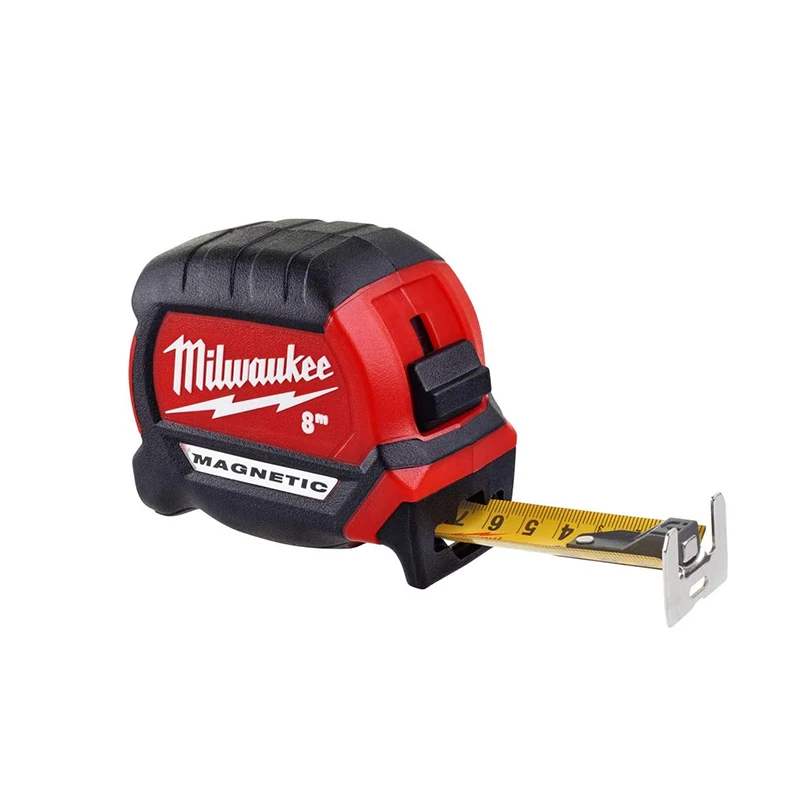 Milwaukee 8m Magnetic Stainless Steel Tape Measures Building ...
