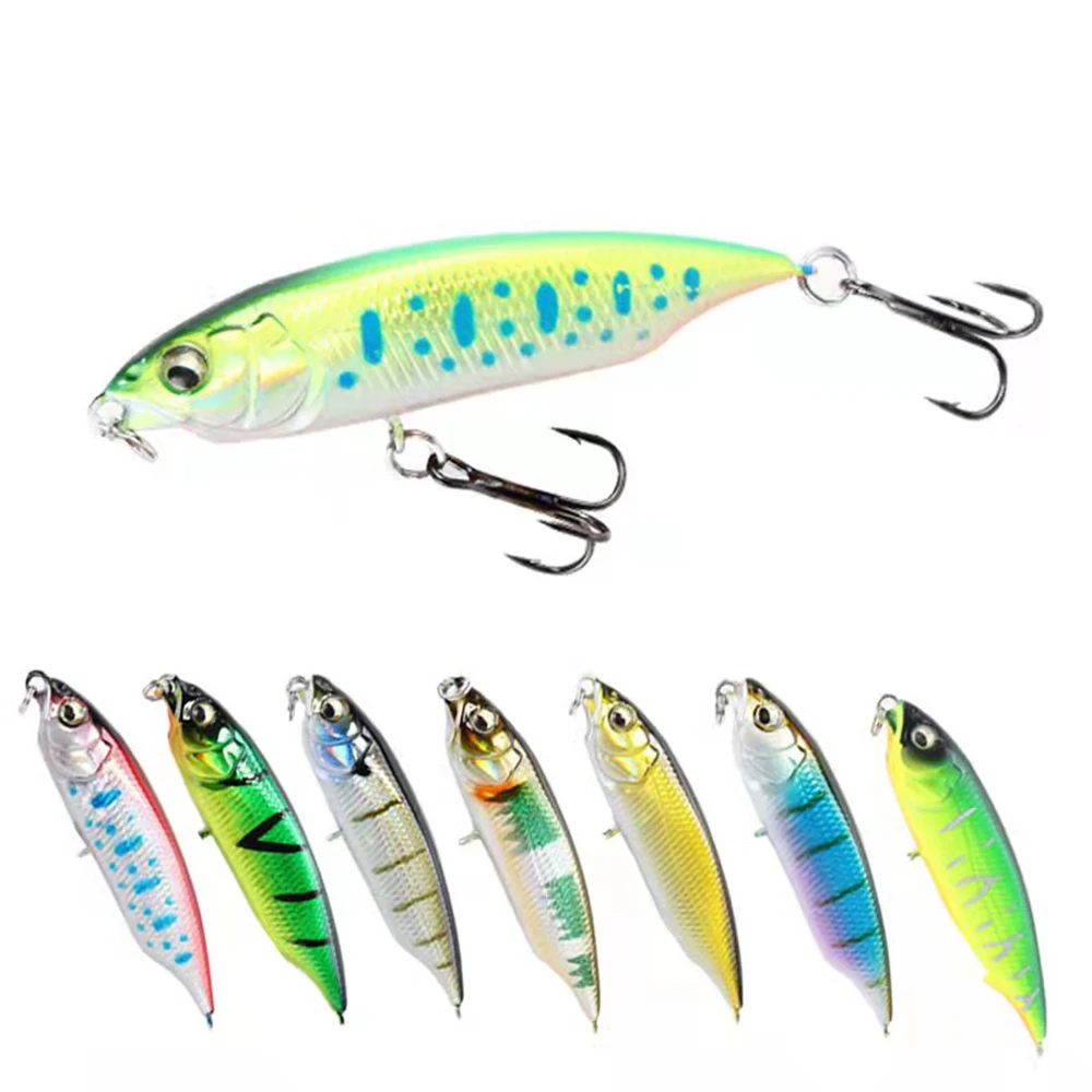 5.9cm 5.5g Fishing Lure Micro Pencil Bait Wobbler Lure Sinking Trolling ...