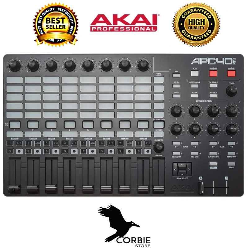 Akai-Professional-APC40MKII-Music-Production-Keyboard-Controller-Dj ...