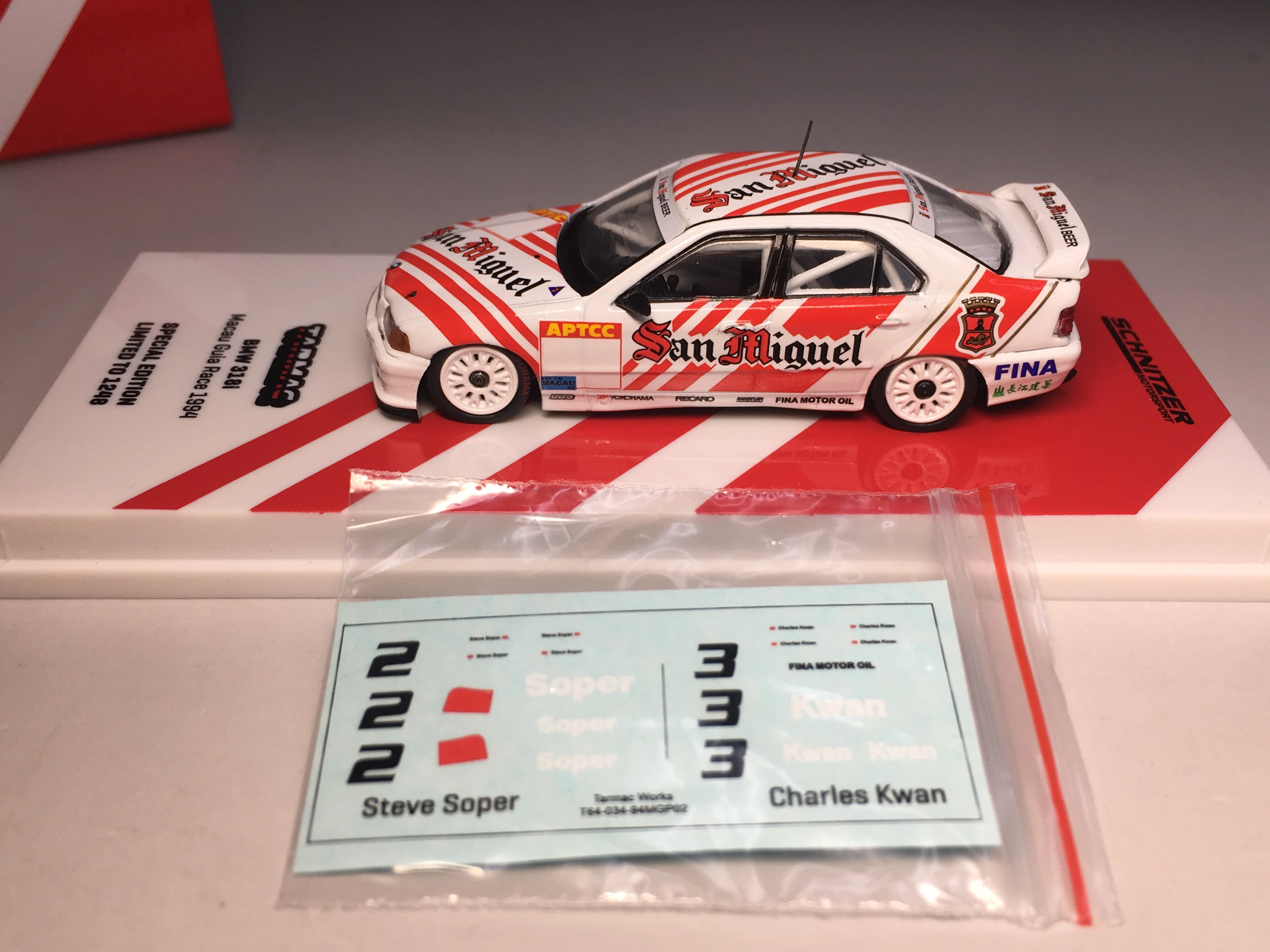 Tarmac Works 1:64 318i Macau Guia 1994 Special Edition Diecast Model ...
