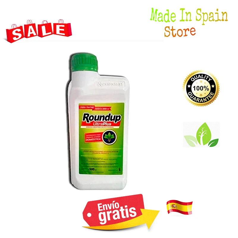 Roundup Ultraplus 500Ml Herbicida Concentrado Para Jardinería Exterieur ...
