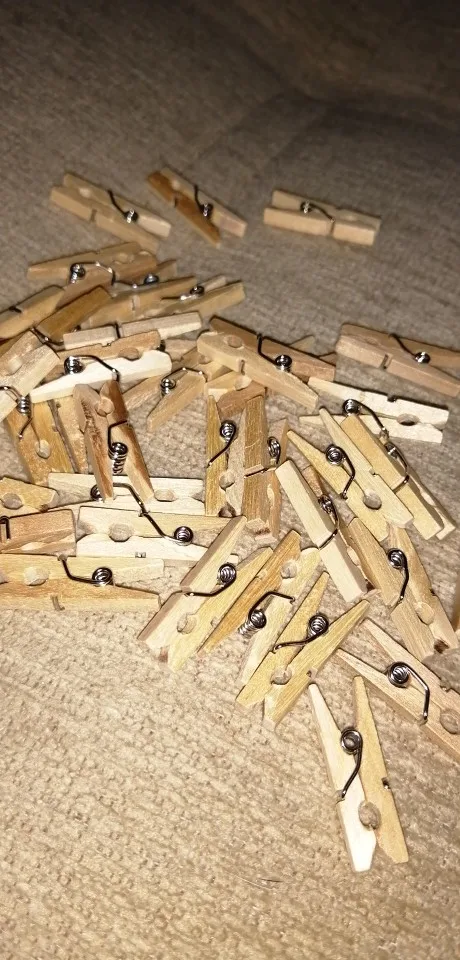 Decorative DIY Mini Wooden Clips (100 pcs) - Life Changing Products