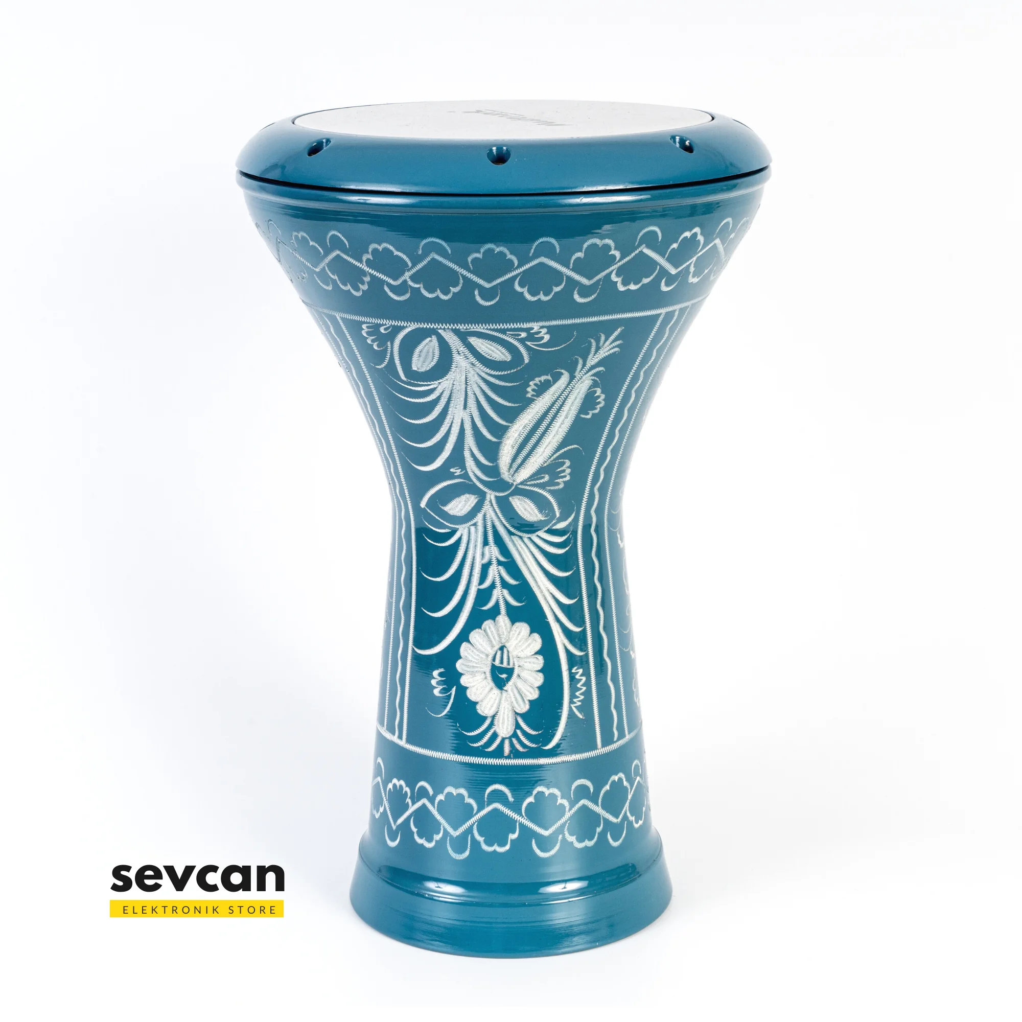 Turquoise-Engraved-Darbuka-Tomtom-Goblet-Drum-Doumbek-Tombak-Arabic ...