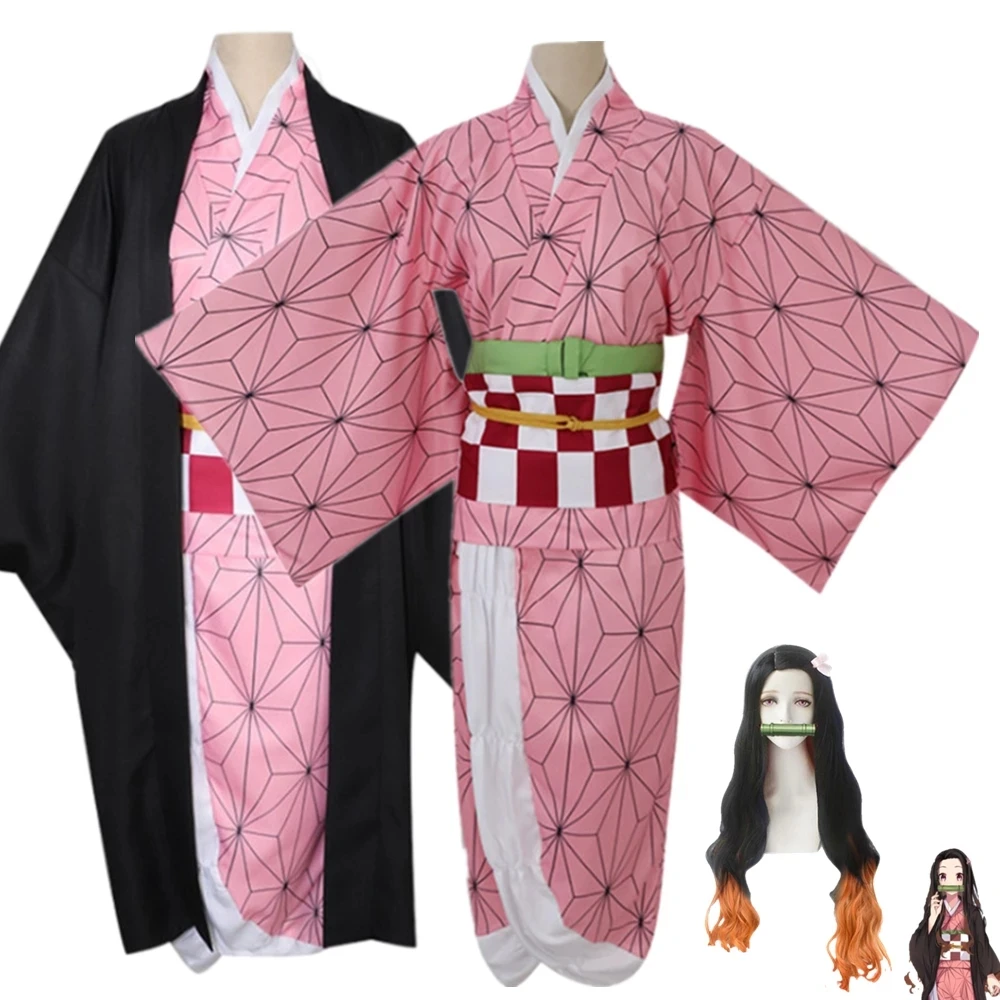 Demon Slayer Kimetsu No Yaiba Kamado Nezuko Anime Adult Kids Kimono ...