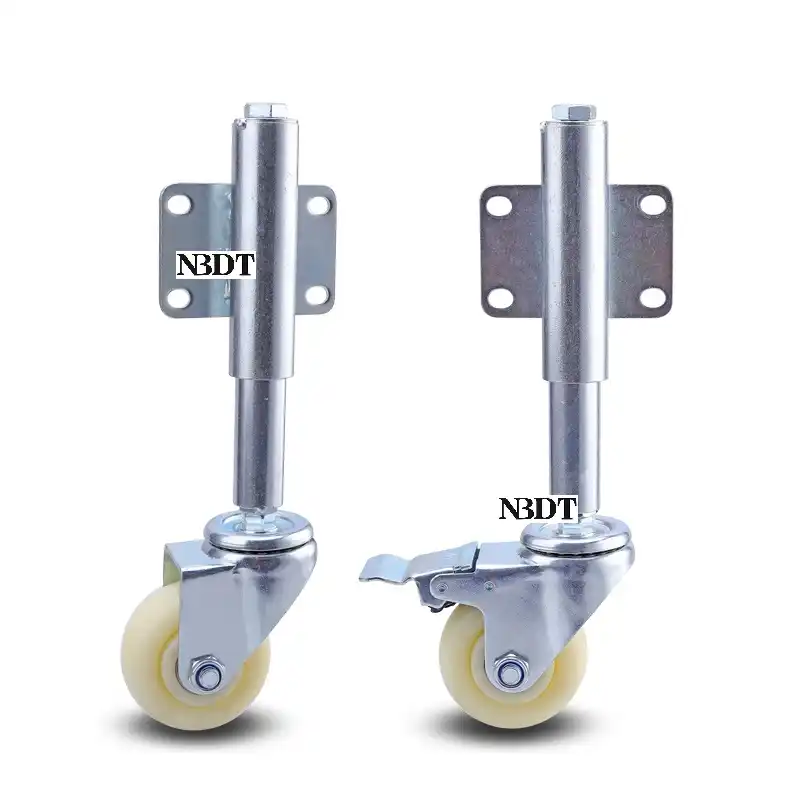 2 inch model Spring Loaded Gate Door Jockey Wheel Swivel Castor roller ...