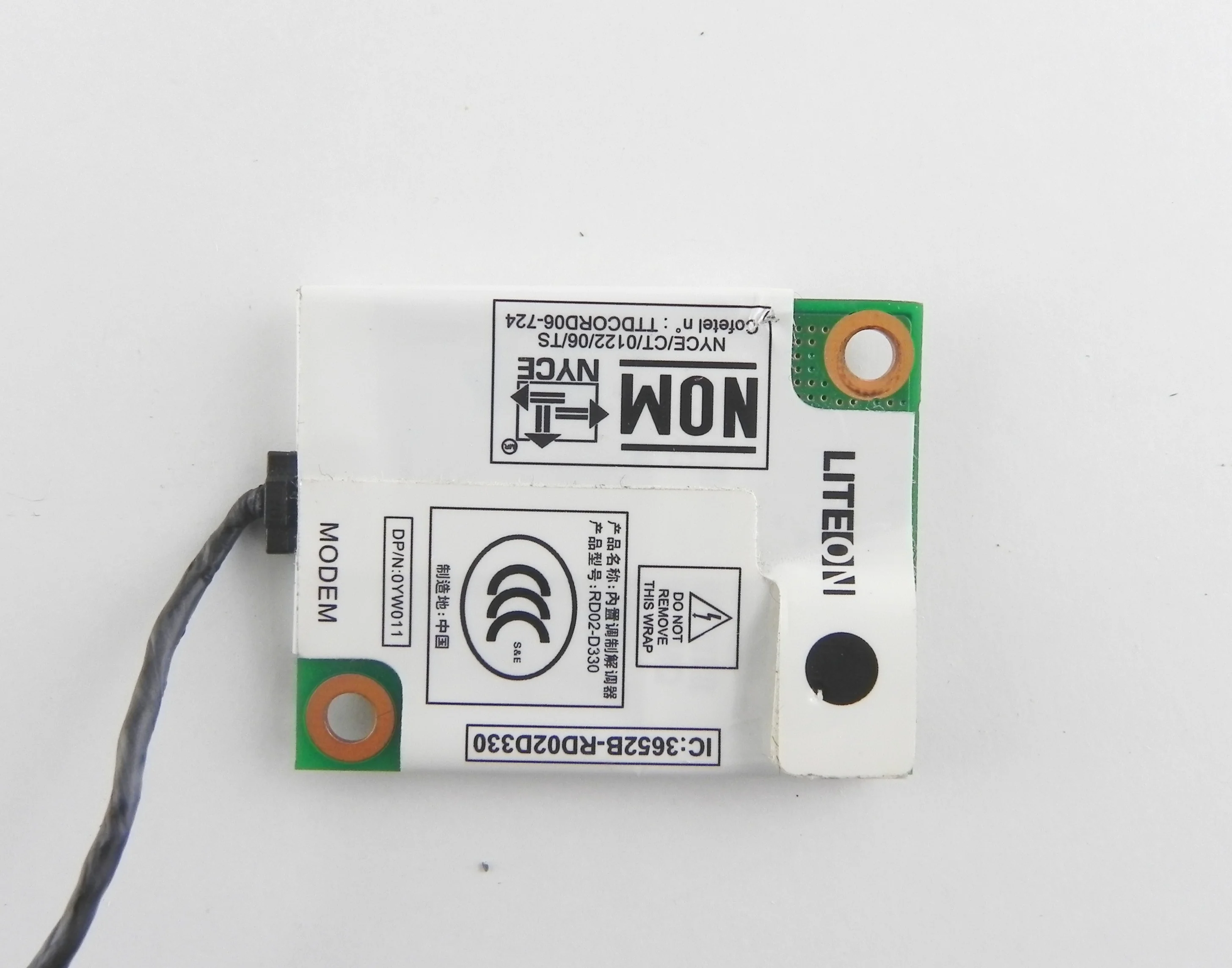 Módem Conexant con cable flexible y conector de red rd02 d330 de Dell ...