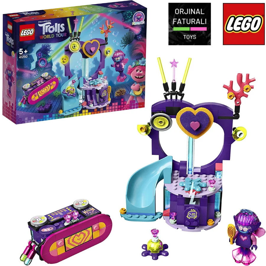 LEGO 41250 Trolls World Tour Techno Reef Dance Party Playset with ...