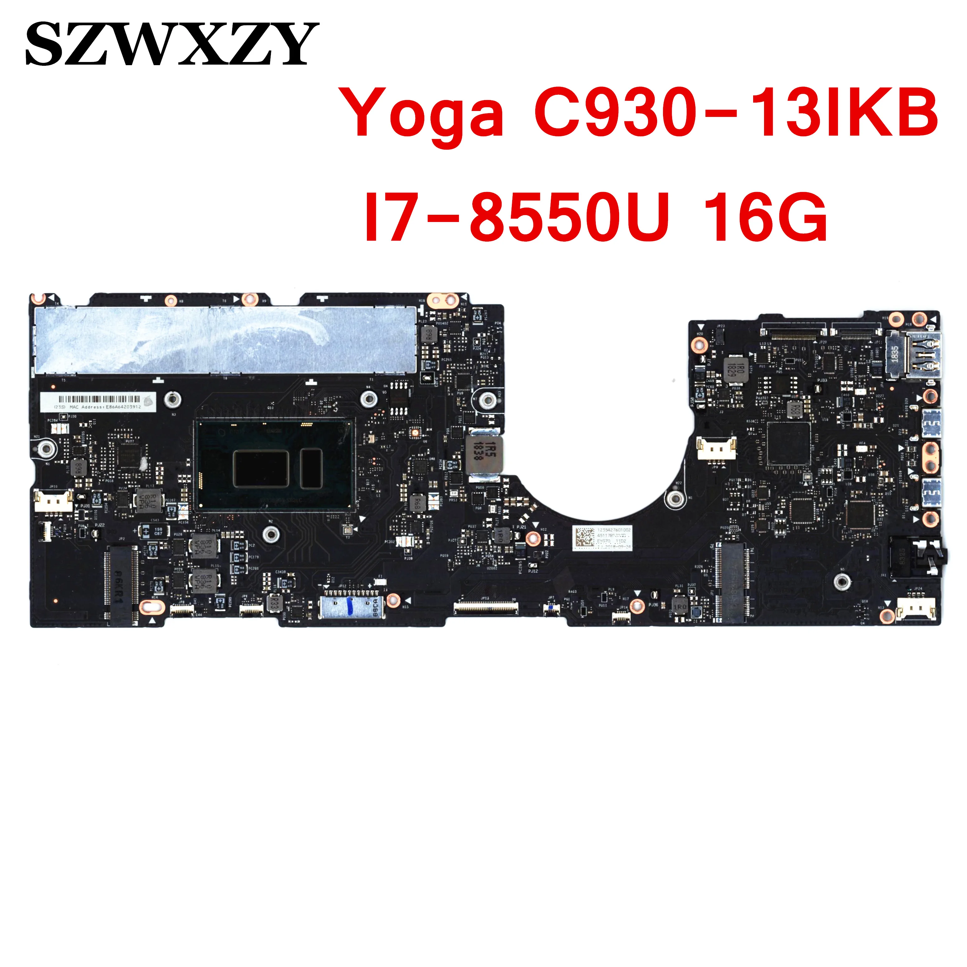 Original-For-Lenovo-Yoga-C930-13IKB-Laptop-Motherboard-With-I7-8550U ...