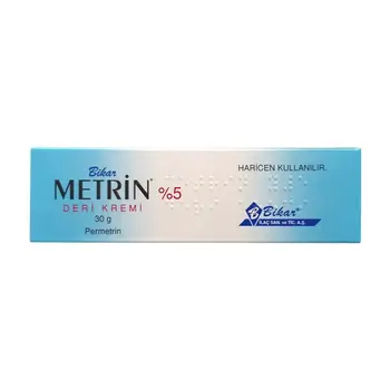 Metrin Skin Cream Permethrin 5% 30 GR – Treatment of Parasites Caused ...