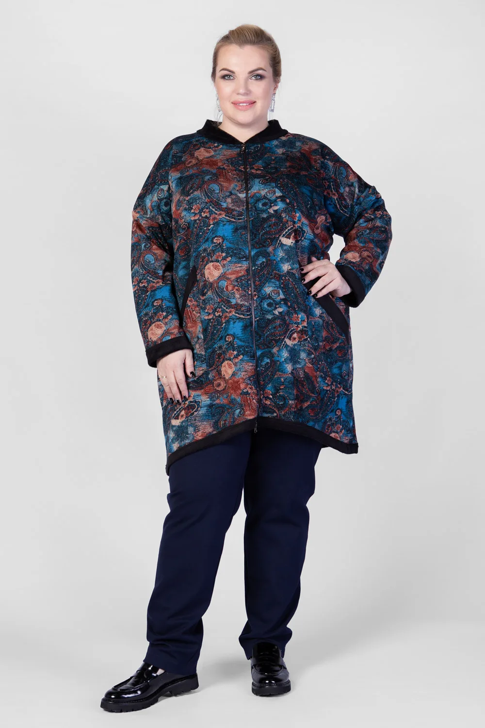 Jacket-Women-ga23521cuc07-plus-size-extra-long-blazer-woolen-smart ...