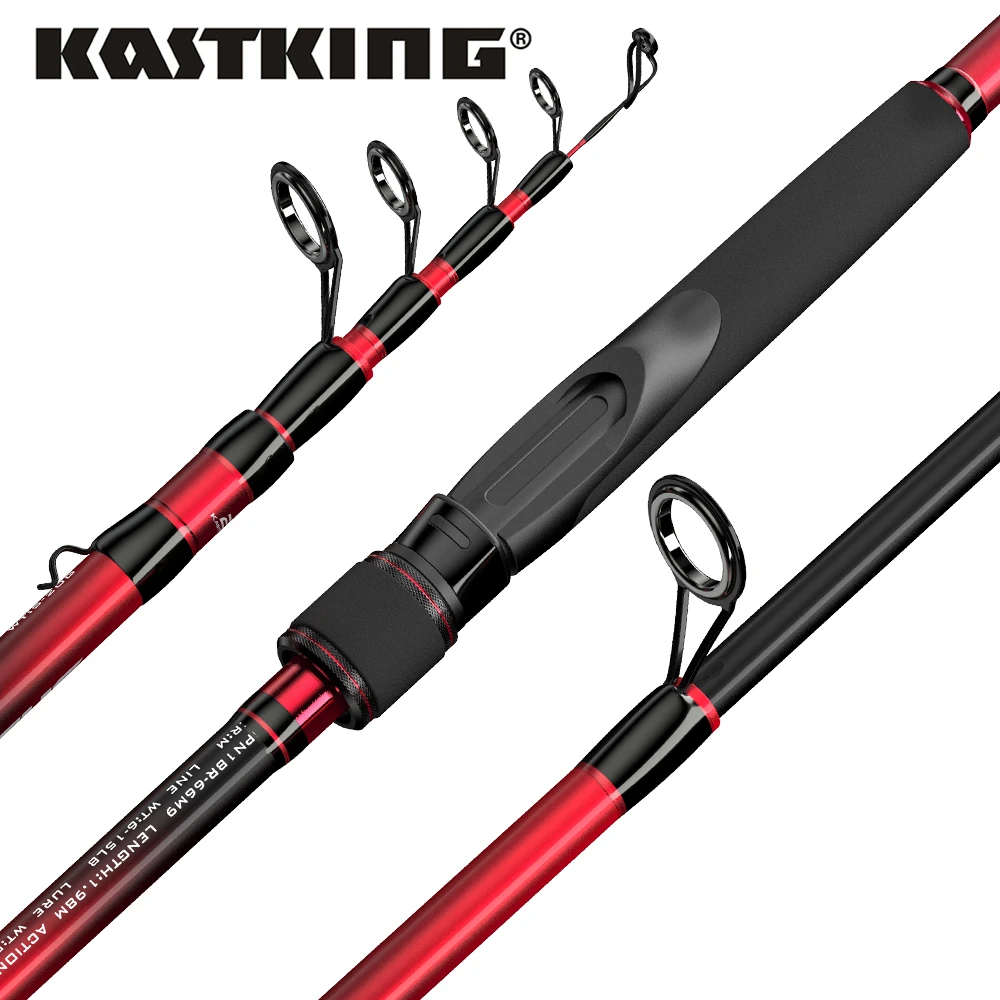 Kastking Brutus Portable Telescopic Fishing Rod Carbon Glass Spinning ...