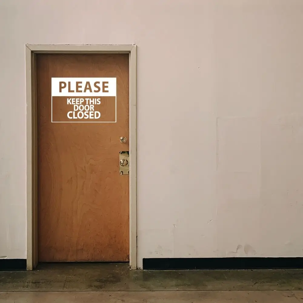 Closed Office Door