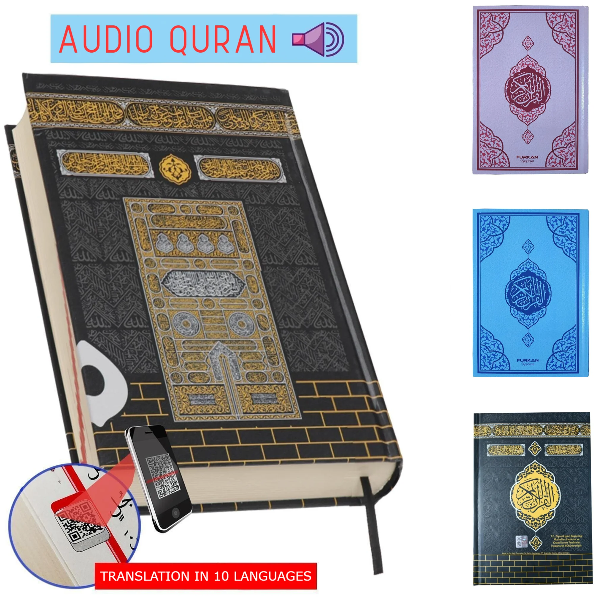 Audio-Quran-Book-Islamic-Muslim-Koran-10-Languages-QR-Code-Eid-Gifts ...