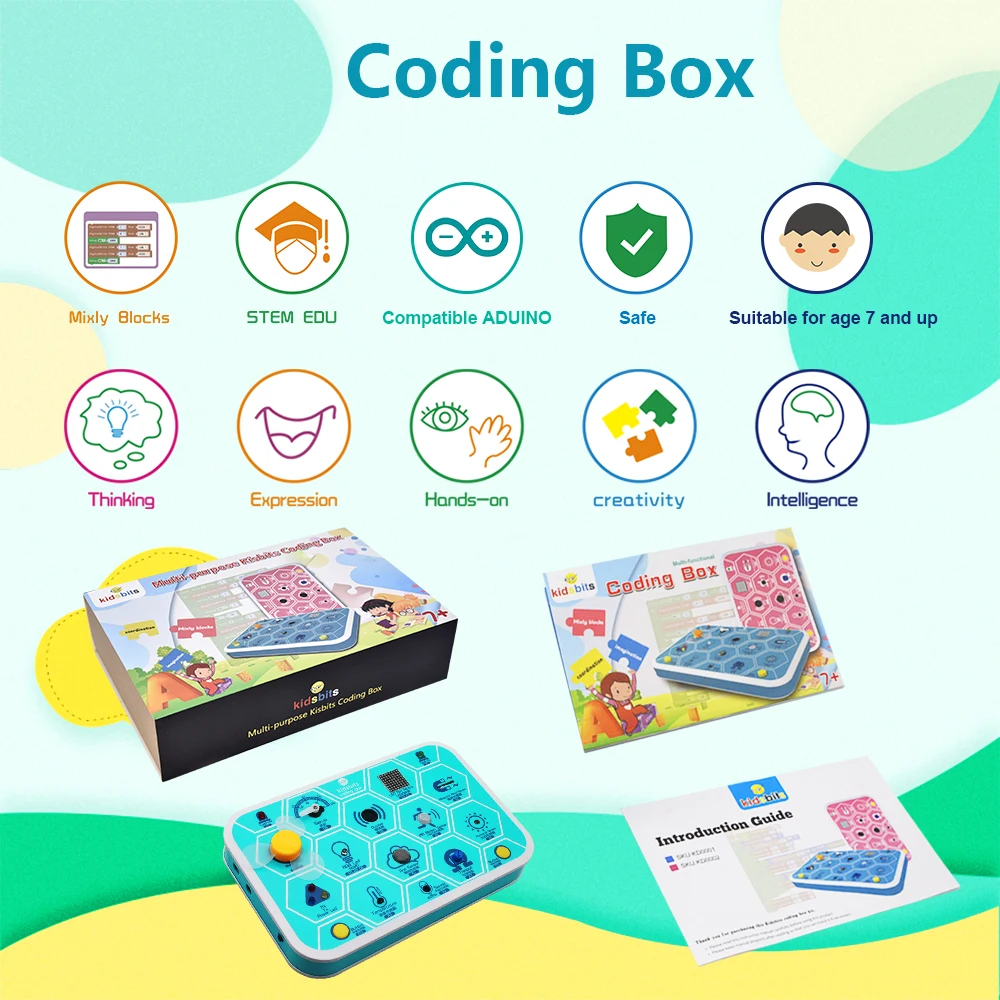 Keyestudio Kidsbits Criador Caixa De Codificação V1.0 Starter Kit Para ...