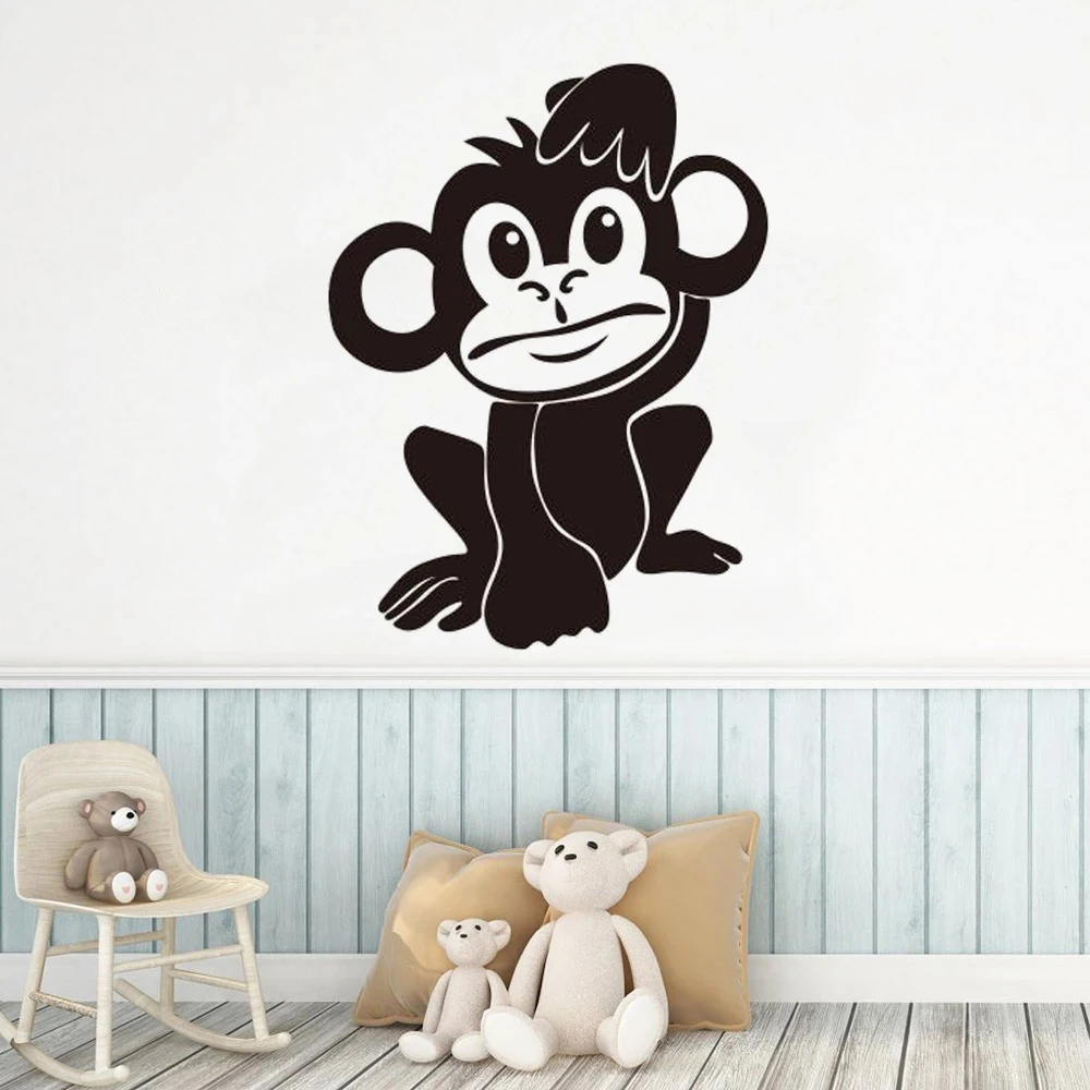 Cartoon Monkey Scratching Head